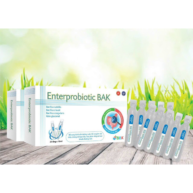 Men vi sinh Enterprobiotic BAK 10ml (Hộp 20 ống) Bổ sung 4 tỷ lợi khuẩn ...