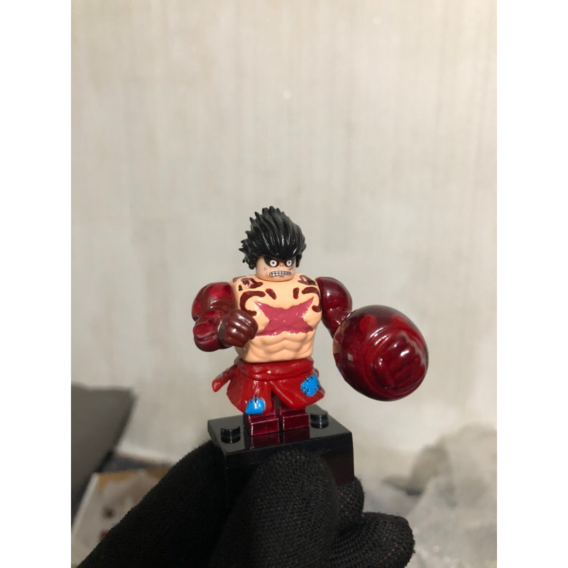 Lego custom minifigure: Luffy gear 4 Bounceman (One Piece) | Shopee ...