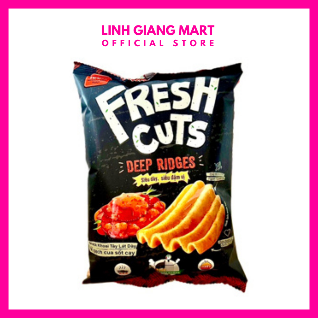 Fresh Cuts Deep Ridges - Snack Khoai Tây Lát Dày Vị Gạch Cua Sốt Cay ...