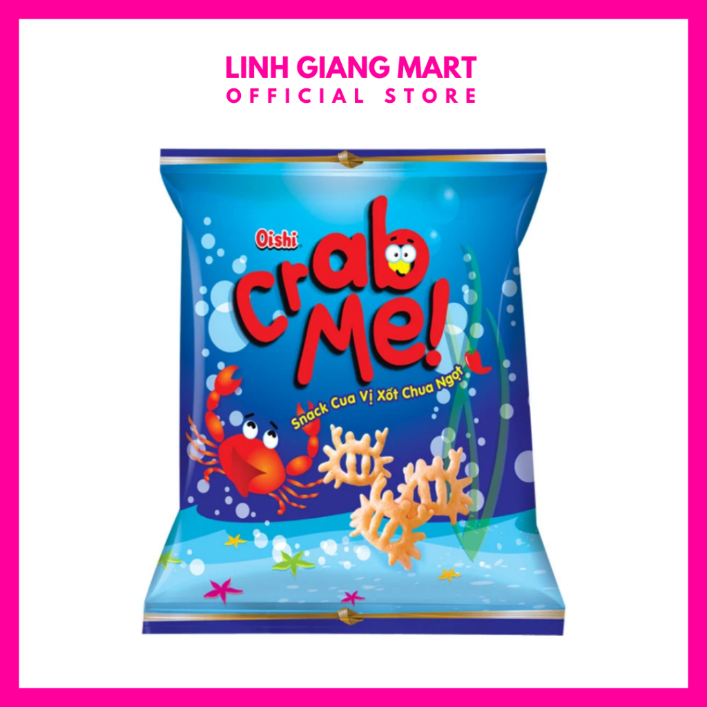 Oishi Crab Me! - Snack Cua Vị Xốt Chua Ngọt - Gói 32g | Shopee Việt Nam
