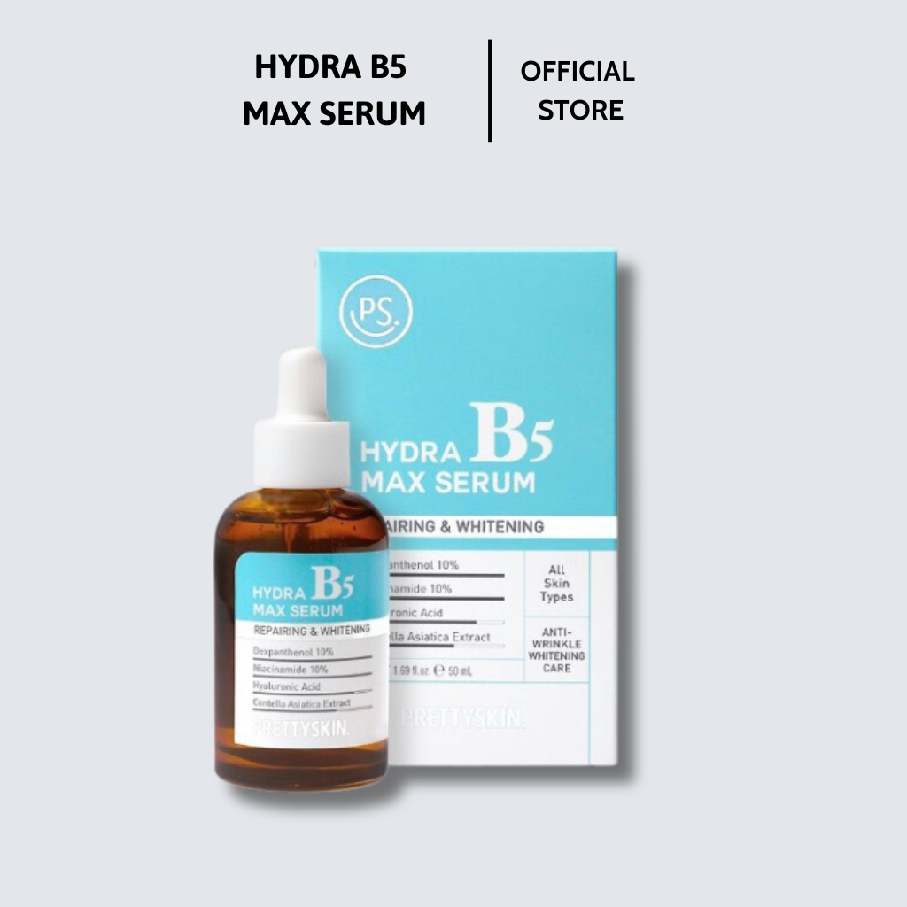 Tinh chất serum phục hồi dưỡng trắng Hydra Max Serum B5 Prettyskin 50ml Fuho Cosmetics | Shopee ...