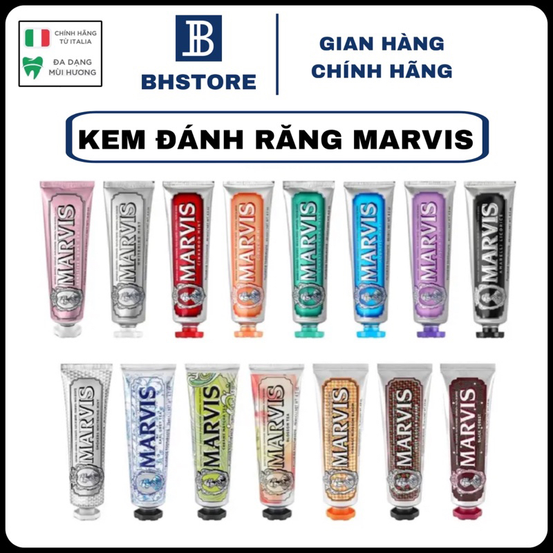 [CHÍNH HÃNG ] Kem Đánh Răng Marvis Toothpaste 75ML/85ML Nhiều Mùi Hương | Shopee Việt Nam