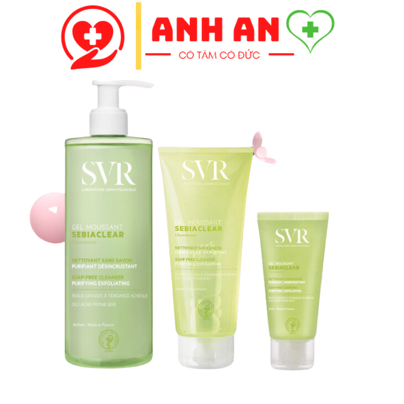 Sữa Rửa Mặt SVR Cho Da Dầu Mụn - SVR Sebiaclear Gel Moussant 55ml-200ml ...