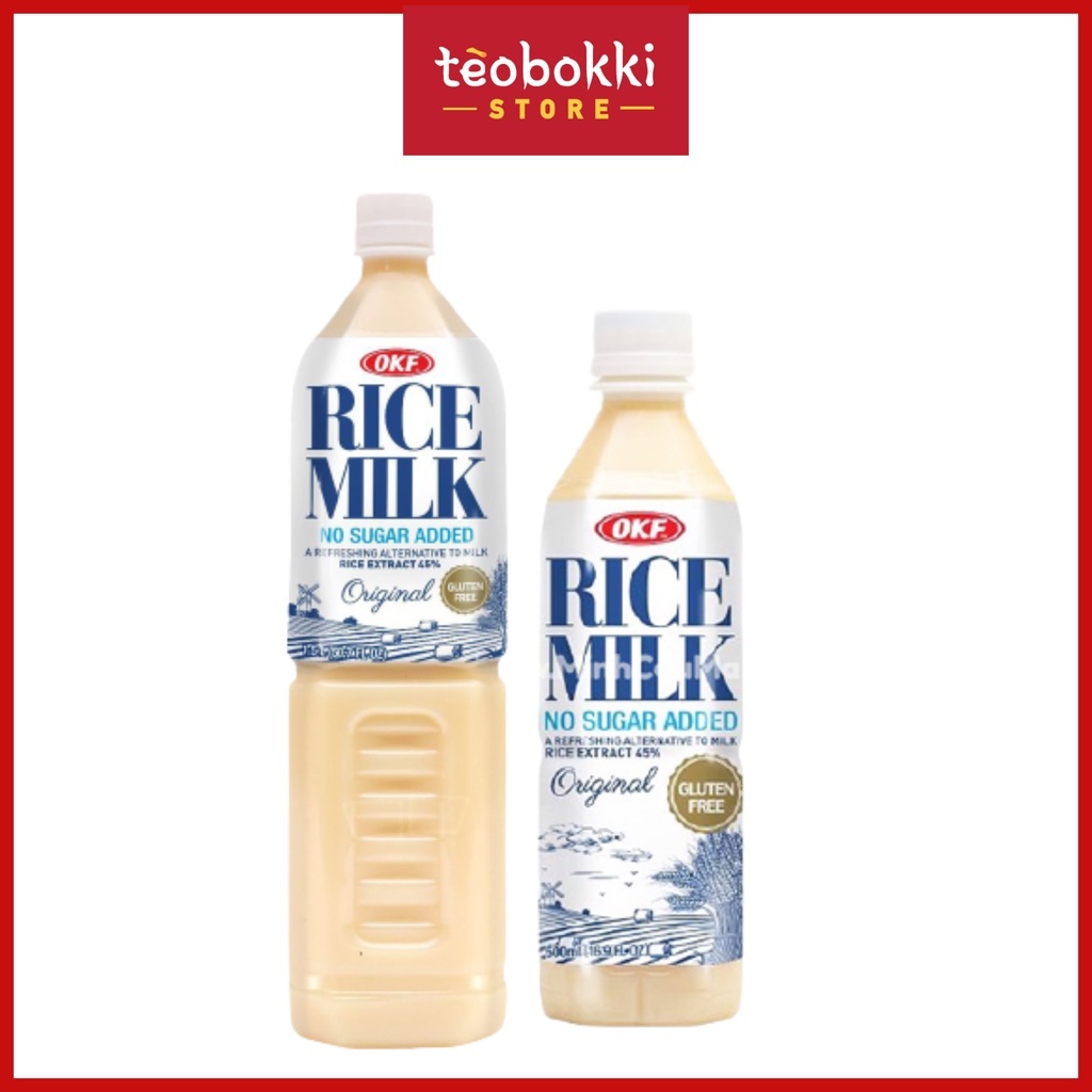 Sữa gạo không đường OKF (500ml - 1.5L) | Shopee Việt Nam