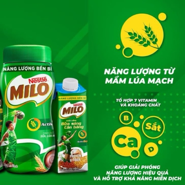 Bột thức uống dinh dưỡng lúa mạch Milo Nestlé lọ 400g | Shopee Việt Nam