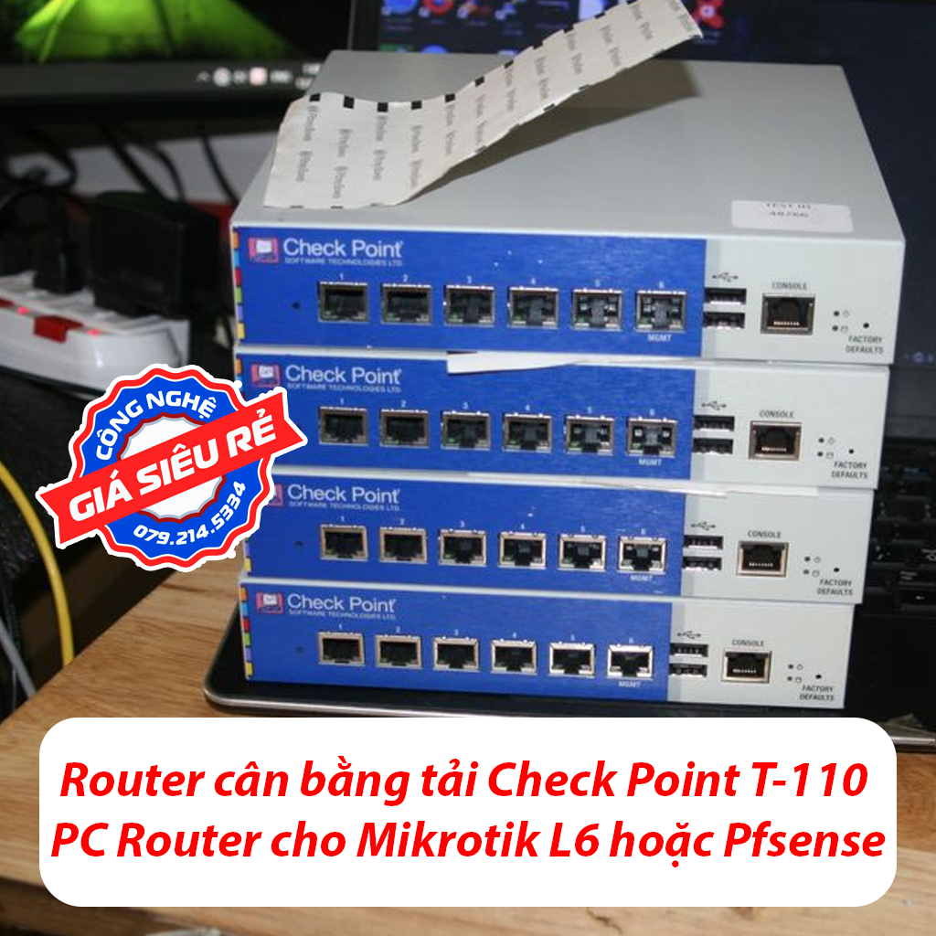 Thiết bị tường lửa router cân bằng tải Check Point T-110 ( PC Router ...