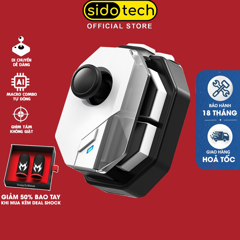 Tay cầm chơi game joystick điện thoại SIDOTECH MB02 hỗ trợ macro ghìm tâm auto tap liên quân ...