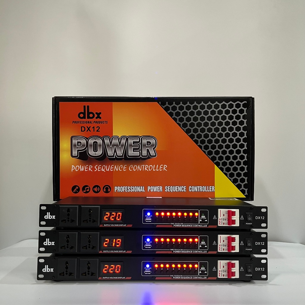 Quản Lý Nguồn DBX DX12 Có APTOMAT,Tự Động Ngắt,Bật Tắt Từng Cổng,Bảo Vệ ...