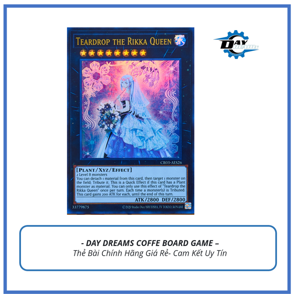Thẻ Bài Chính Hang- Ngôn Ngữ Tiếng Anh-Phiên Bản AE:CR03-AE178 Teardrop the Rikka Queen (UR ...