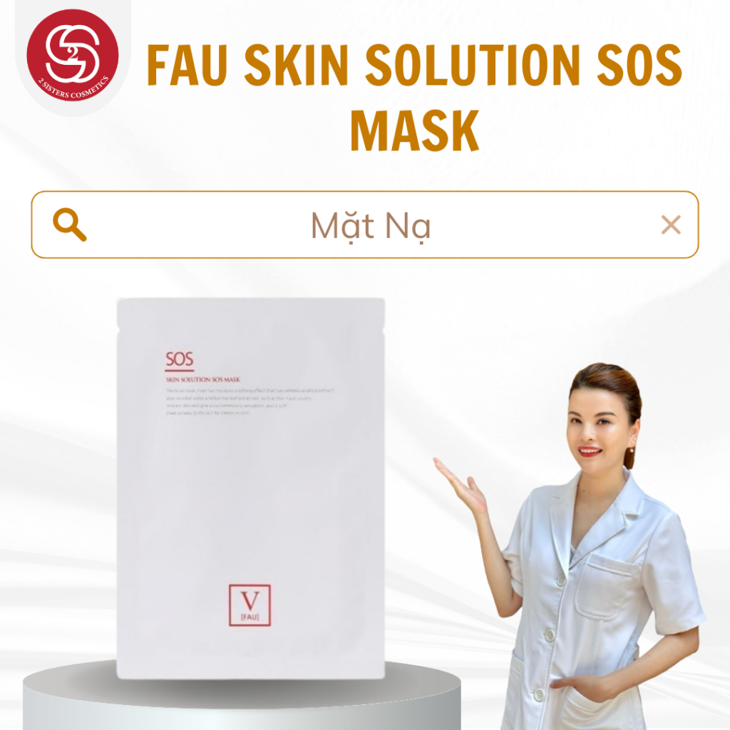 Mặt Nạ Phục Hồi Giảm Đỏ Làm Dịu Da FAU Skin Solution SOS Mask 01 Miếng ...