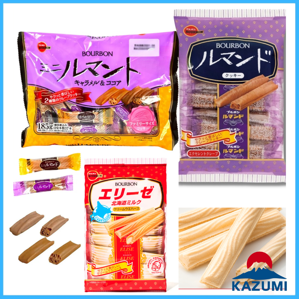 Bánh Bourbon quế Elise vị sữa Hokkaido 57g (16 bánh) Nội Địa Nhật T2/2025 | Shopee Việt Nam