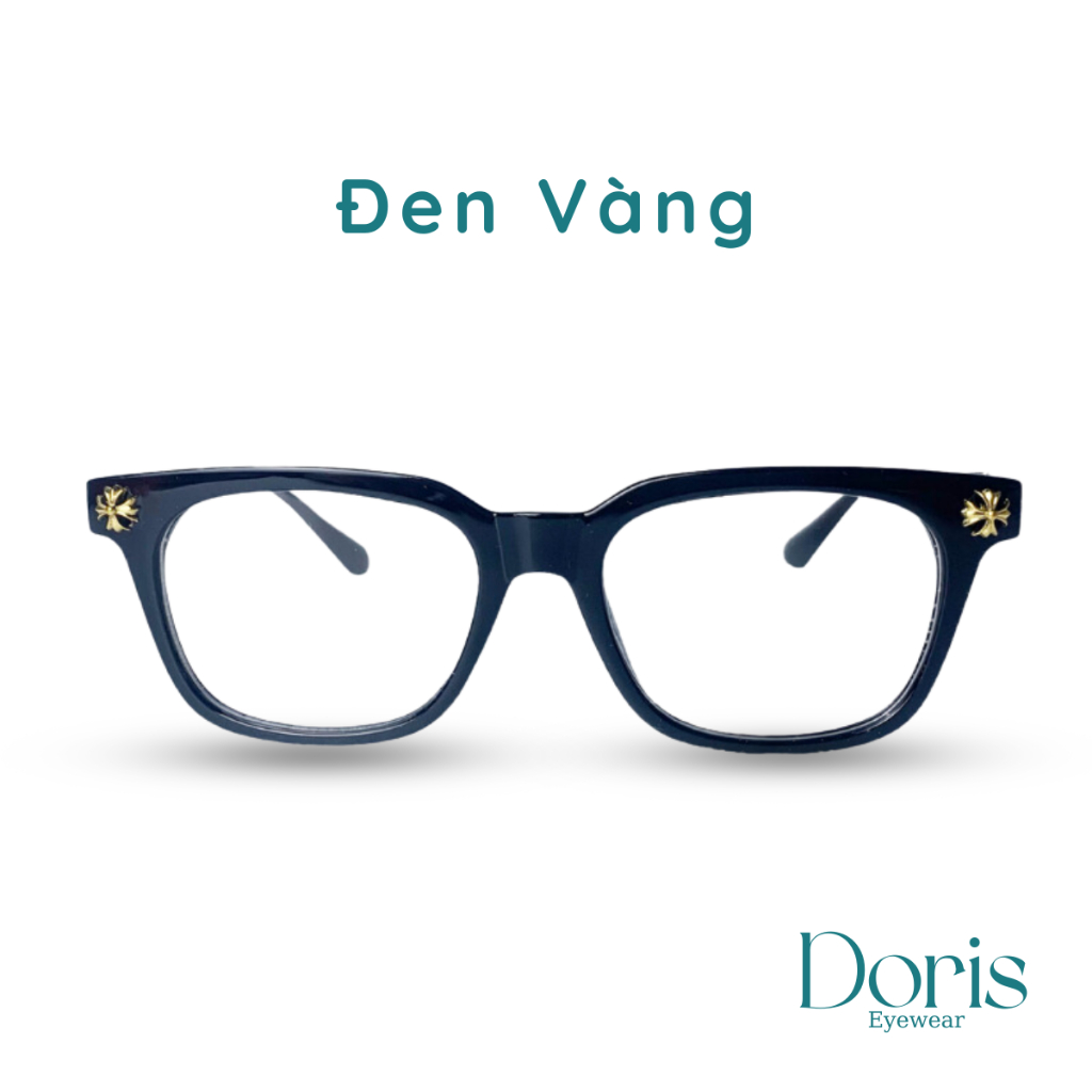 Gọng Kính Cận Vuông CH 2273 DORIS Mắt Kính Thời Trang Họa Tiết Kim Loại ...