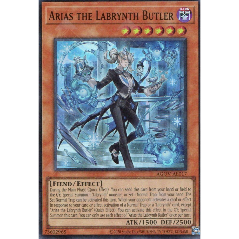 [ AE ] Lá bài thẻ bài AGOV-AE017 - Arias the Labrynth Butler - Secret ...