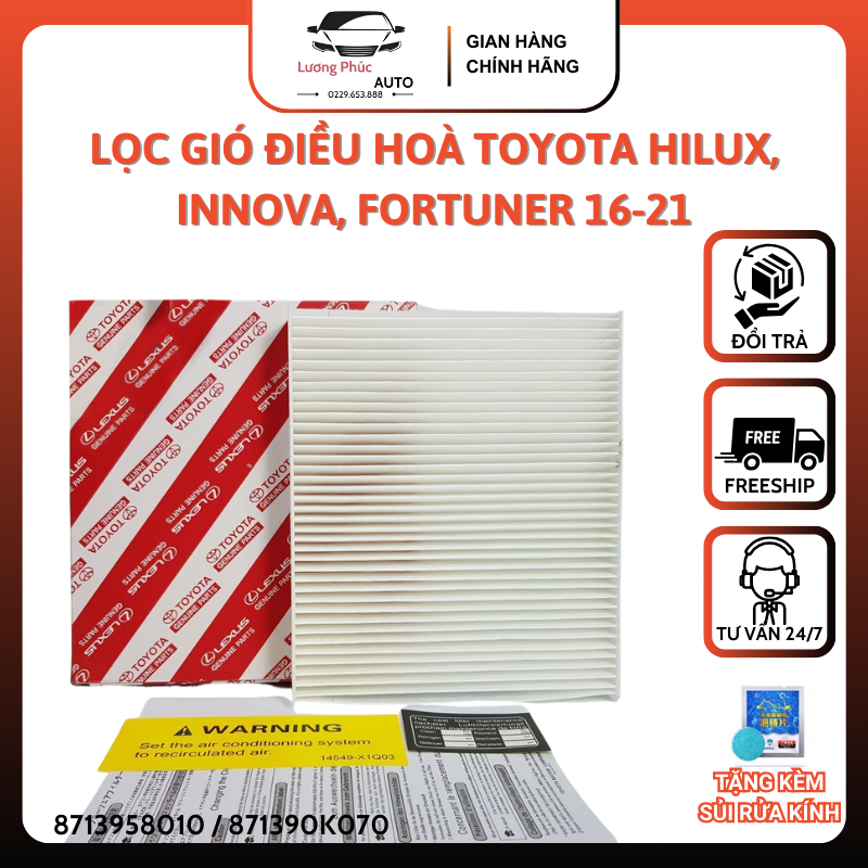 Lọc gió điều hoà Toyota Hilux, Innova, Fortuner 16-21 Mã: 8713958010 ...