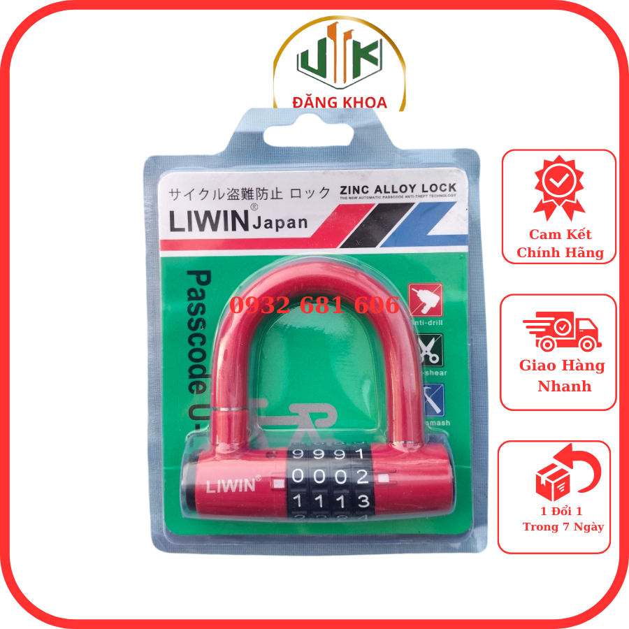 Khóa số chống trộm LIWIN Japan hàng cao cấp xuất Xứ NHẬT - Đăng Khoa ...