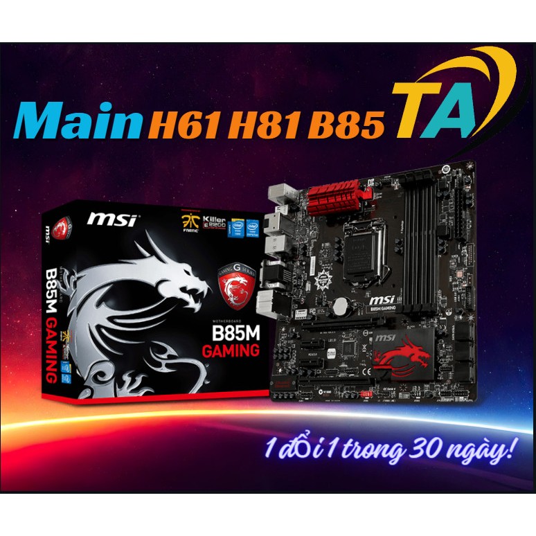 Main H61 H81 B75 B85 các hãng. tặng keo+pin cmos | Shopee Việt Nam