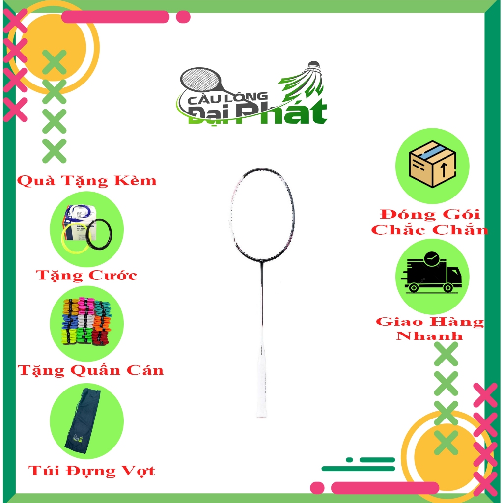 Vợt Cầu Lông Lining Halbertec 2000 - White Gray Chính Hãng | Shopee ...