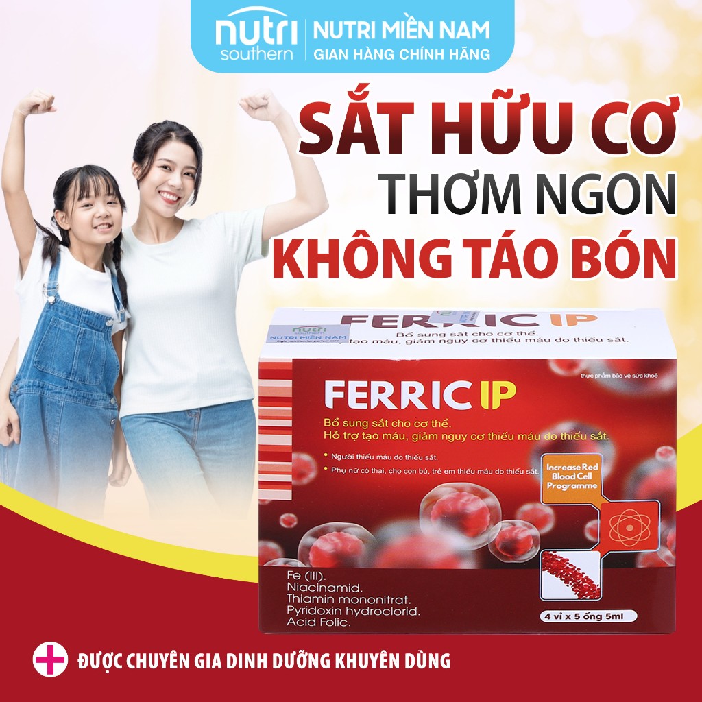Sắt Hữu Cơ FERRIC IP - Giúp Bổ Máu và Giảm Nguy Cơ Thiếu Máu Do Thiếu ...