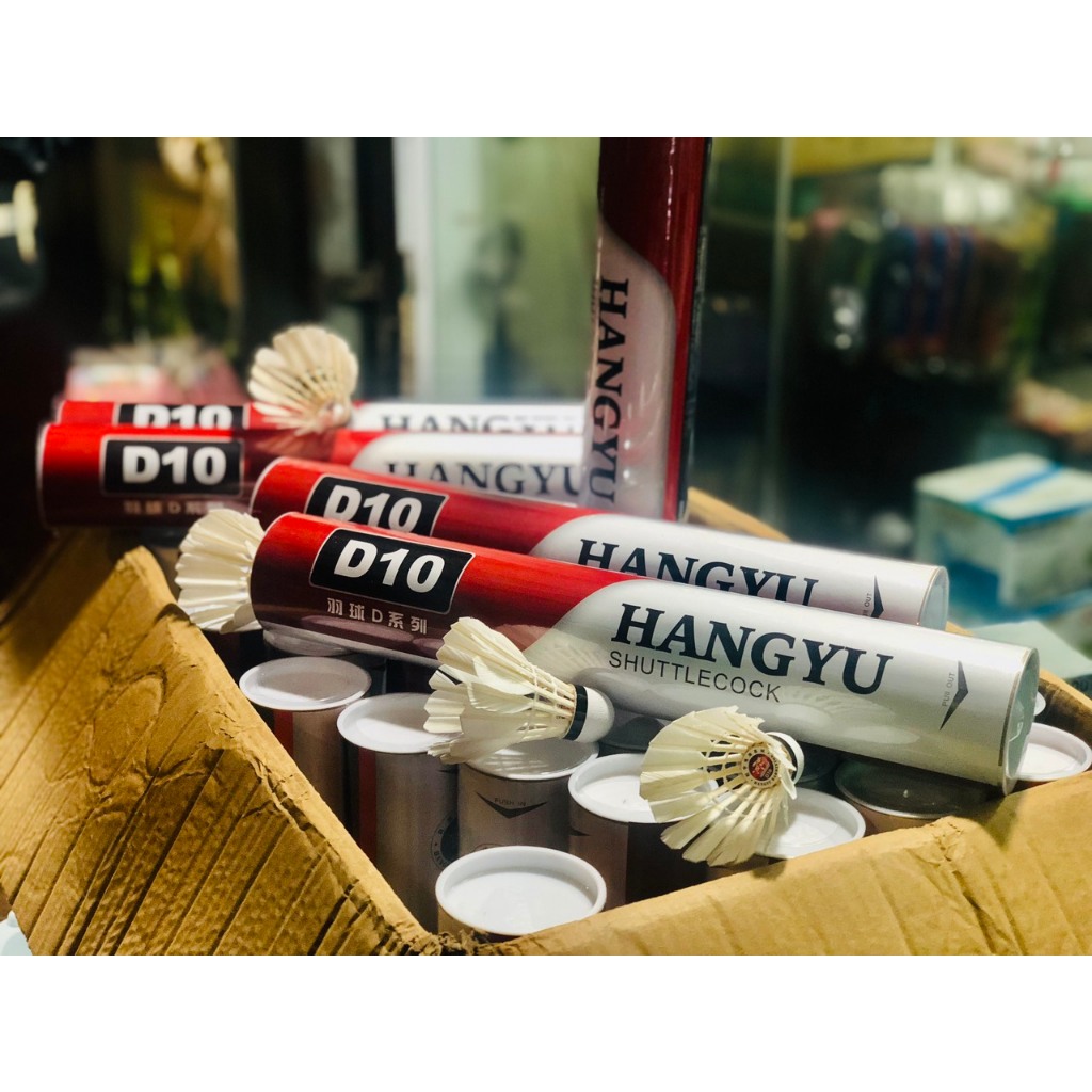 Quả cầu lông chính hãng HANGYU D10, Ống cầu gồm 12 quả | Shopee Việt Nam