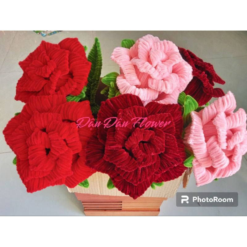 Hoa Hồng Khổng Lồ kẽm nhung | Shopee Việt Nam