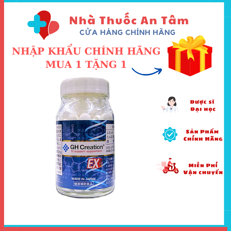 [NHẬP KHẨU CHÍNH HÃNG] Viên uống hỗ trợ chiều cao GH Creation EX+ 270 ...