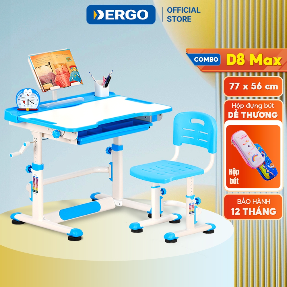 Bàn Học Chống Gù Chống Cận DERGO ISmart D8-Max Nâng Hạ Trục Quay Có Giá ...