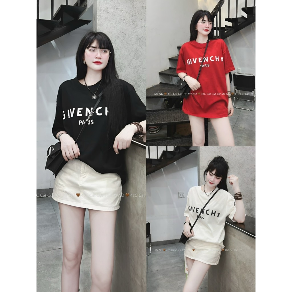 Áo phông Givenchy thời trang Nam Nữ from rộng hàng QC cao cấp kiểu dáng ...