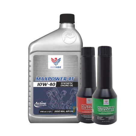 Combo Nhớt tổng hợp MAXLUBE MAXPOWER 10W40 946ml, Phụ Gia Xăng, Súc ...