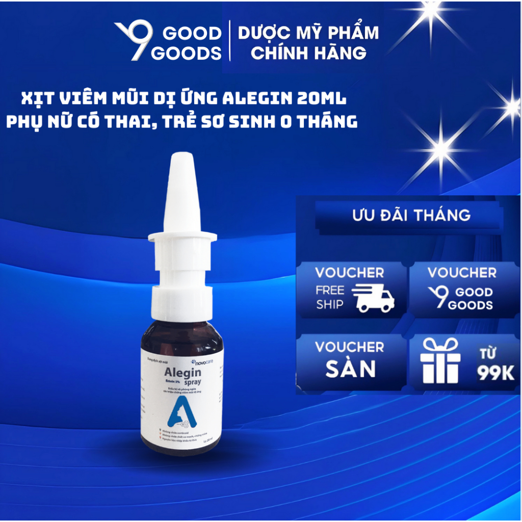 [CHÍNH HÃNG] Xịt viêm mũi dị ứng ALEGIN | Shopee Việt Nam