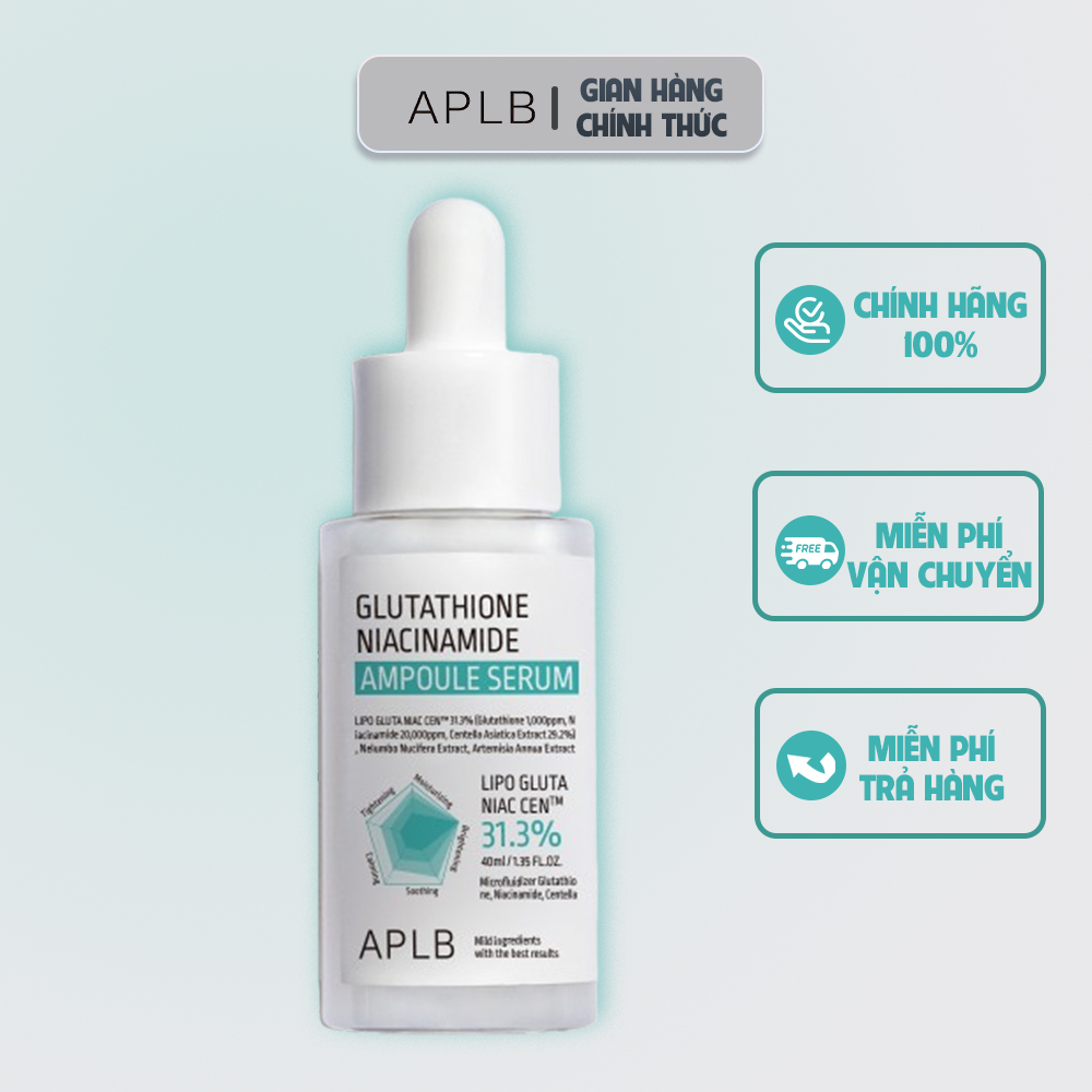 Serum Dưỡng Trắng Da Cao Cấp Aplb Glutathione Niacinamide Ampoule Serum