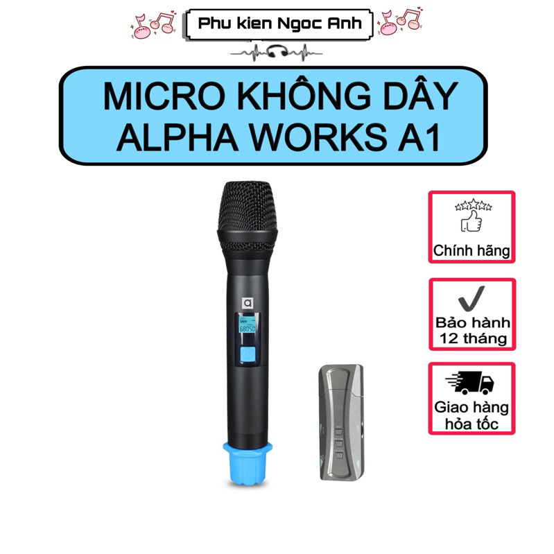 Micro Không Dây ALPHA WORKS A1 VÀ D2 - Bảo hành 12 tháng - Chính Hãng PGI | Shopee Việt Nam