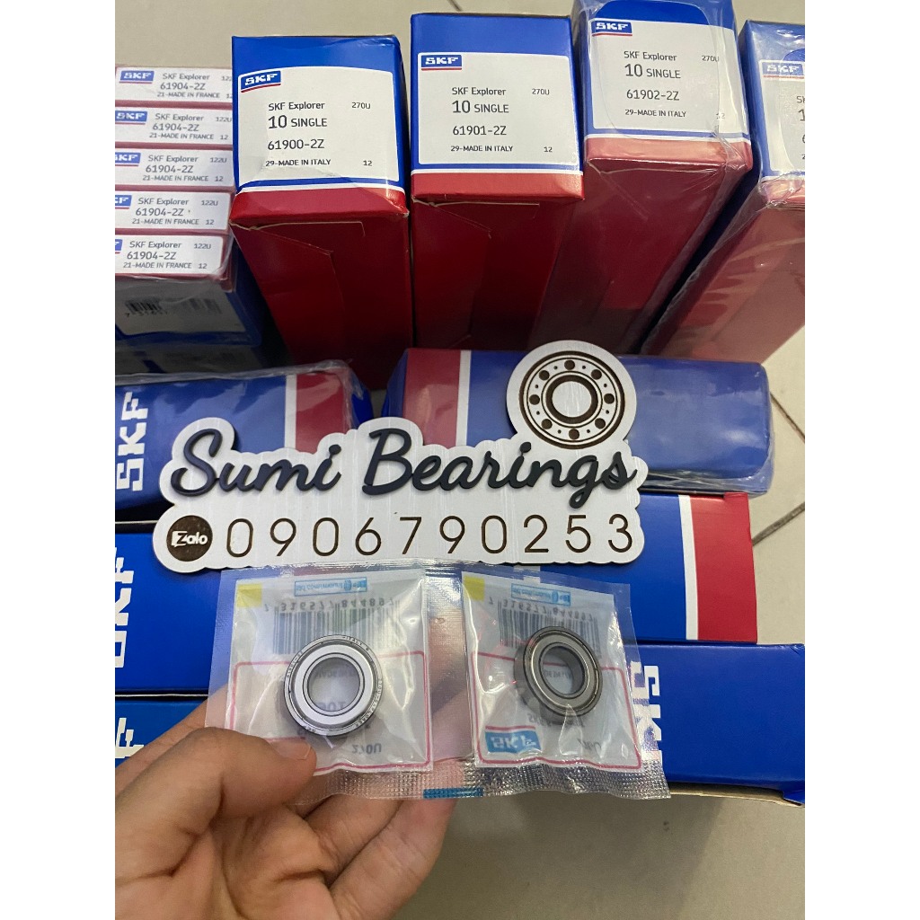 Vòng Bi SKF loại tốt nắp sắt chịu nhiệt 61900-2Z, 61901-2Z, 61902-2Z ...