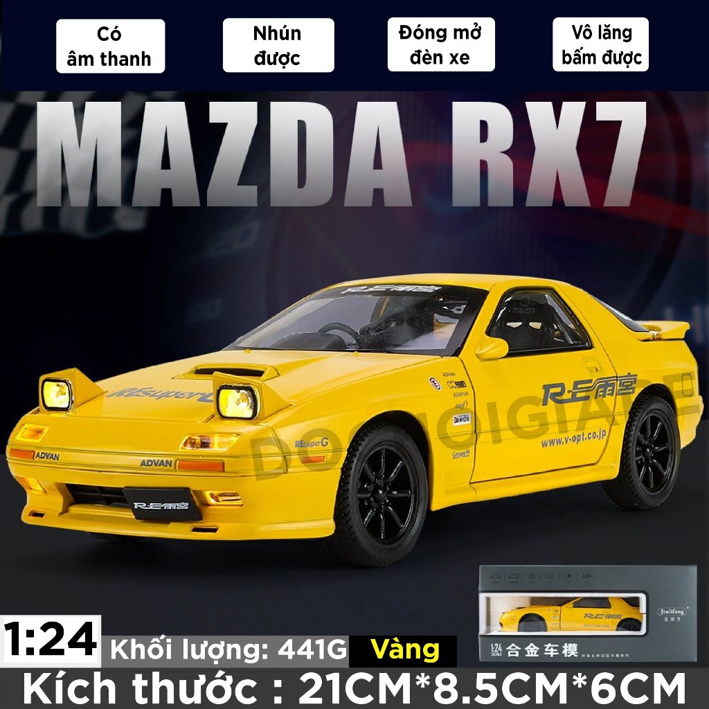 Mô hình xe Mazda RX7-FC full open tỉ lệ 1:24 Alloy Model OT192 | Shopee ...