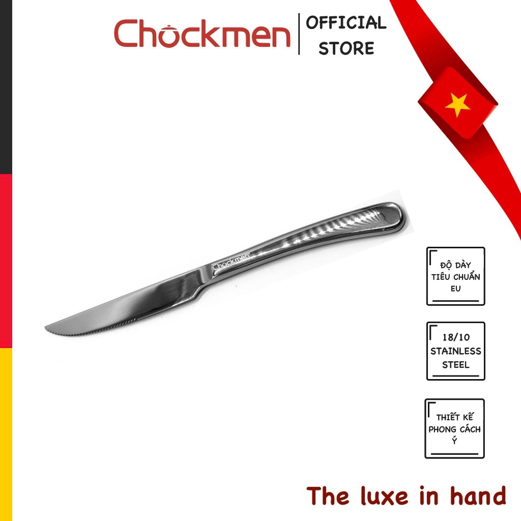 Dao Steak CHOCKMEN Inox 18/10 Siêu Xịn Dao Ăn Bít tết Dao Cắt Thịt Chín | Shopee Việt Nam