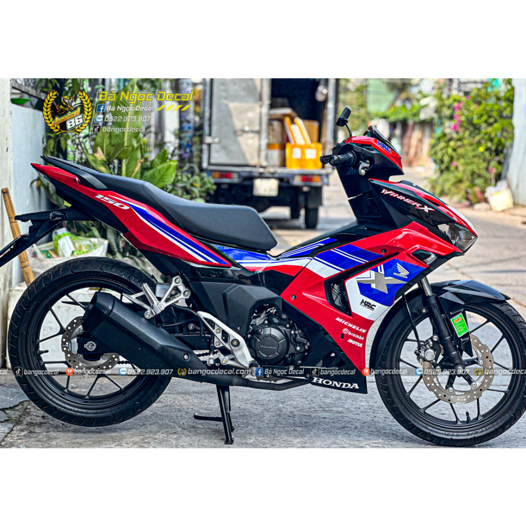 TEM HRC DÁN XE WINNER X V3 MÀU ĐỎ XANH | Shopee Việt Nam