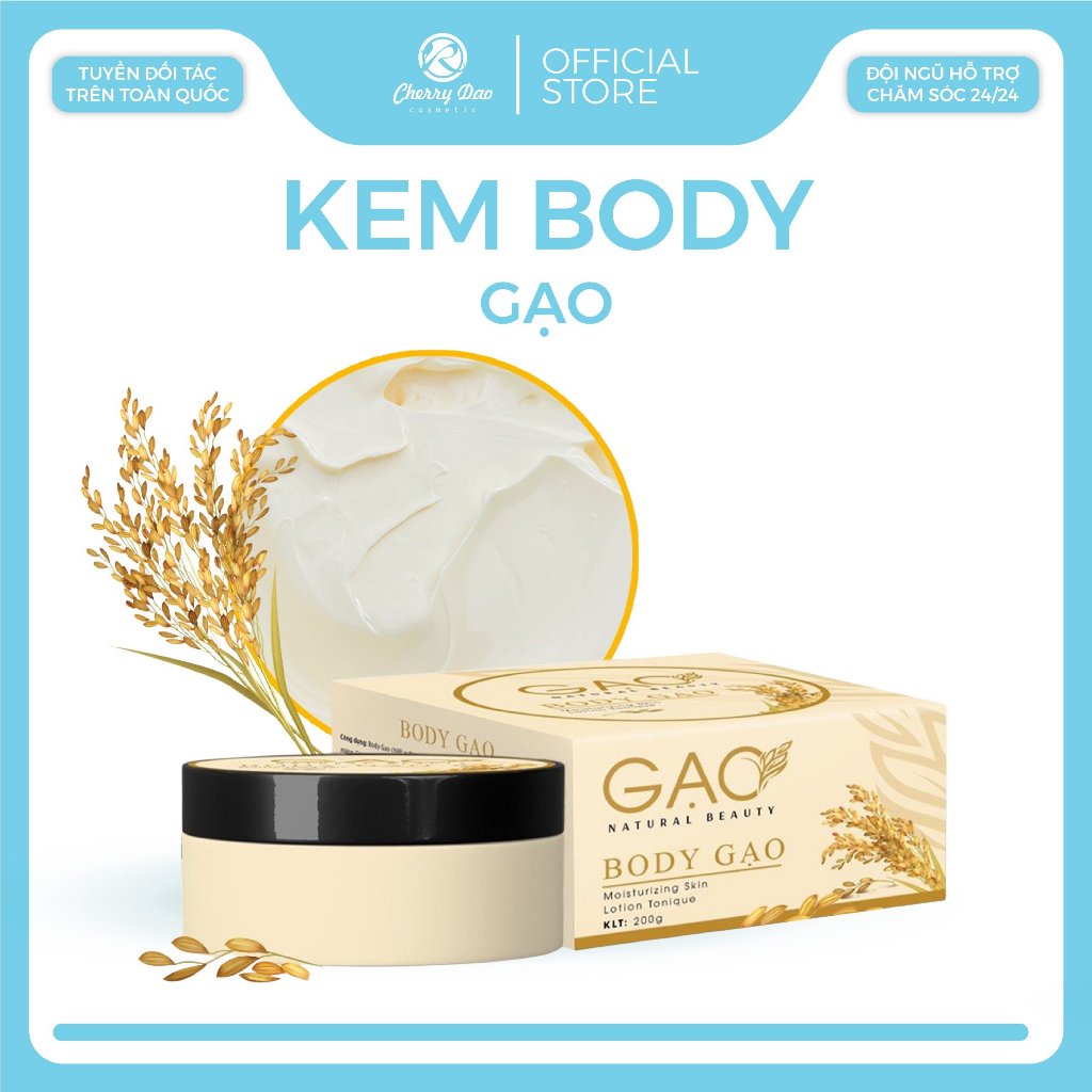 Combo Kem body trắng da Gạo Natural Chính Hãng (120Gr/1hộp) | Shopee ...