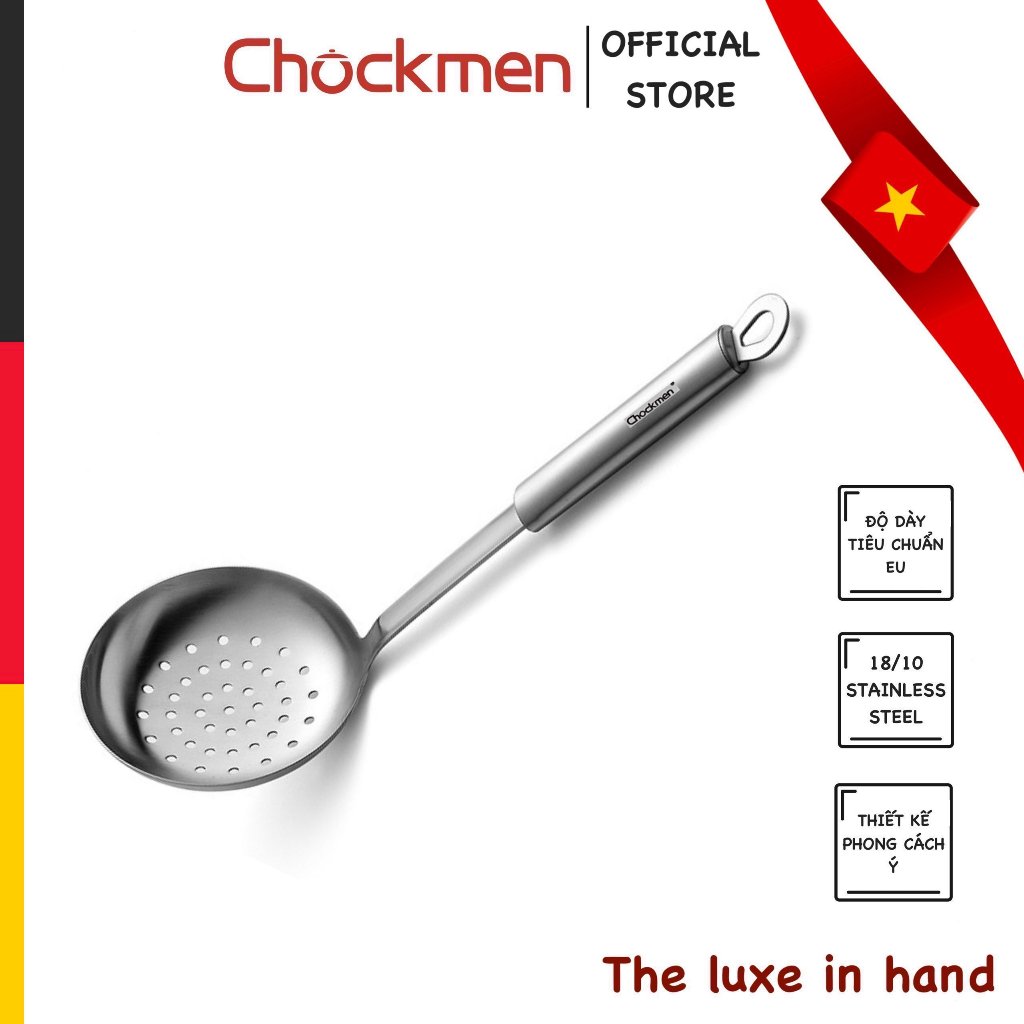 Muôi Thủng CHOCKMEN *Z Inox 18/10 Muôi Vớt Đồ Ăn Muỗng Lỗ Ăn Lẩu Trụng Đồ | Shopee Việt Nam