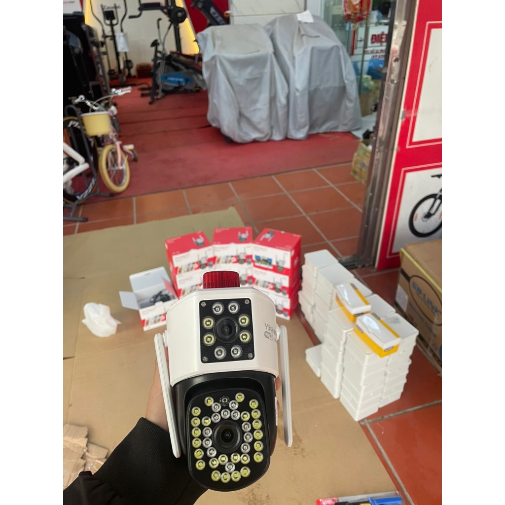 CAMERA YOOSEE WIFI 2 MẮT 8MPX D15Z THẺ 64GB | Shopee Việt Nam