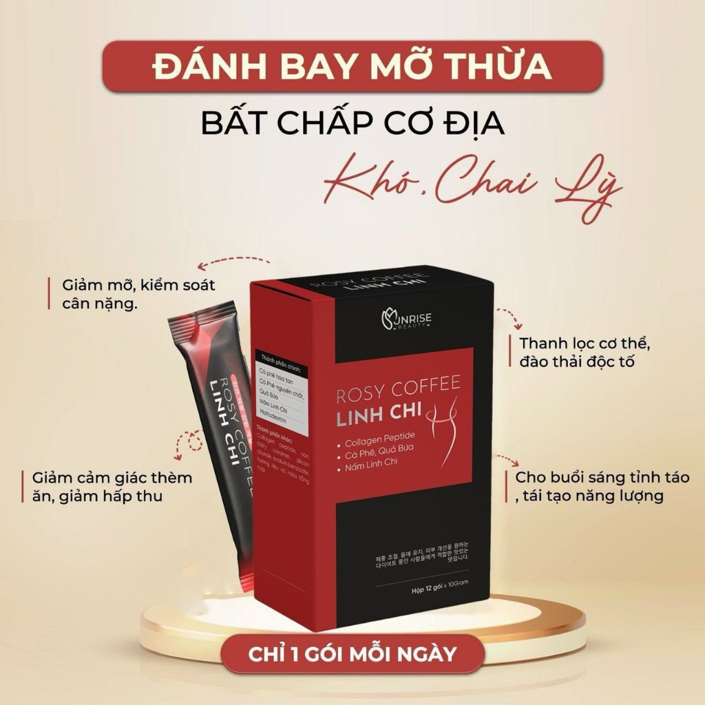 [CHÍNH HÃNG] Cà Phê Giảm Cân ROSY COFFE - Hộp 12 Gói | Shopee Việt Nam