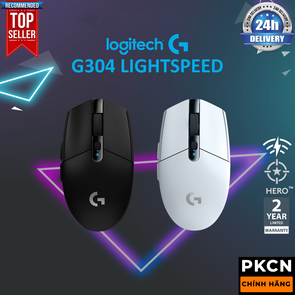 Chuột game không dây Lightspeed Logitech G304 - Cảm biến Hero, 12k DPI ...