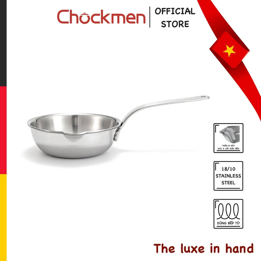 Chảo mini CHOCKMEN Inox 18/10 Size 12cm Chảo Thành Cao Chảo Rán Chảo ...