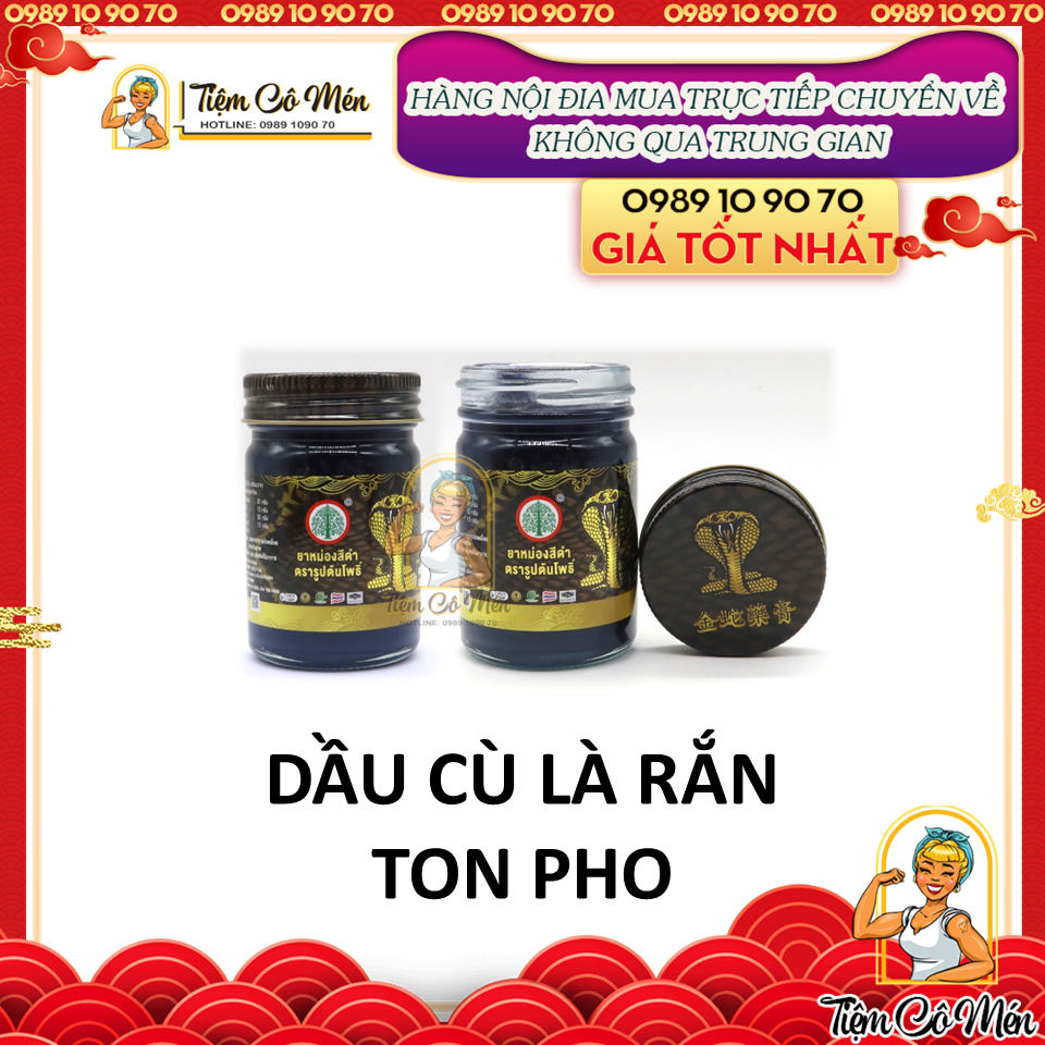 Dầu Cù Là Rắn Ton Pho 50gr - Ton Phor Brand Black Balm | Shopee Việt Nam