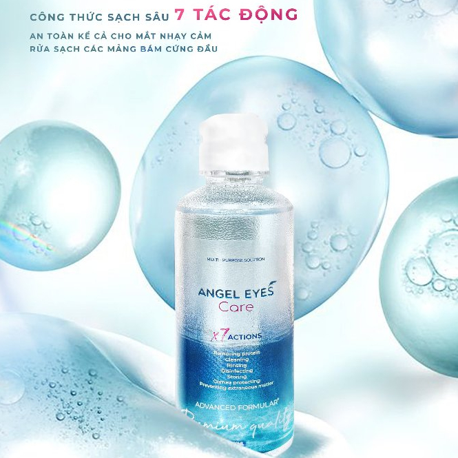 Nước ngâm lens Angel eyes care và dung dịch nhỏ mắt ANGEL EYES (phiên ...