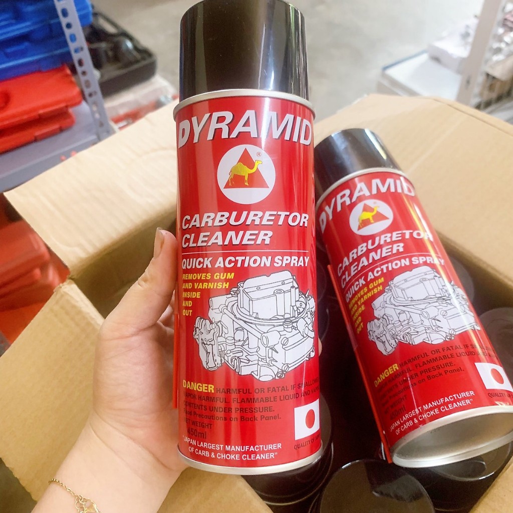 Xịt rửa bình xăng con DYRAMID Carb & Choke Cleaner 450ML | Shopee Việt Nam
