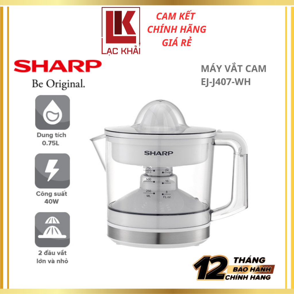 Máy Vắt Cam Sharp EJ-J407(Trắng/ Đen) Mẫu Mới 2020 - Hàng Chính Hãng ...