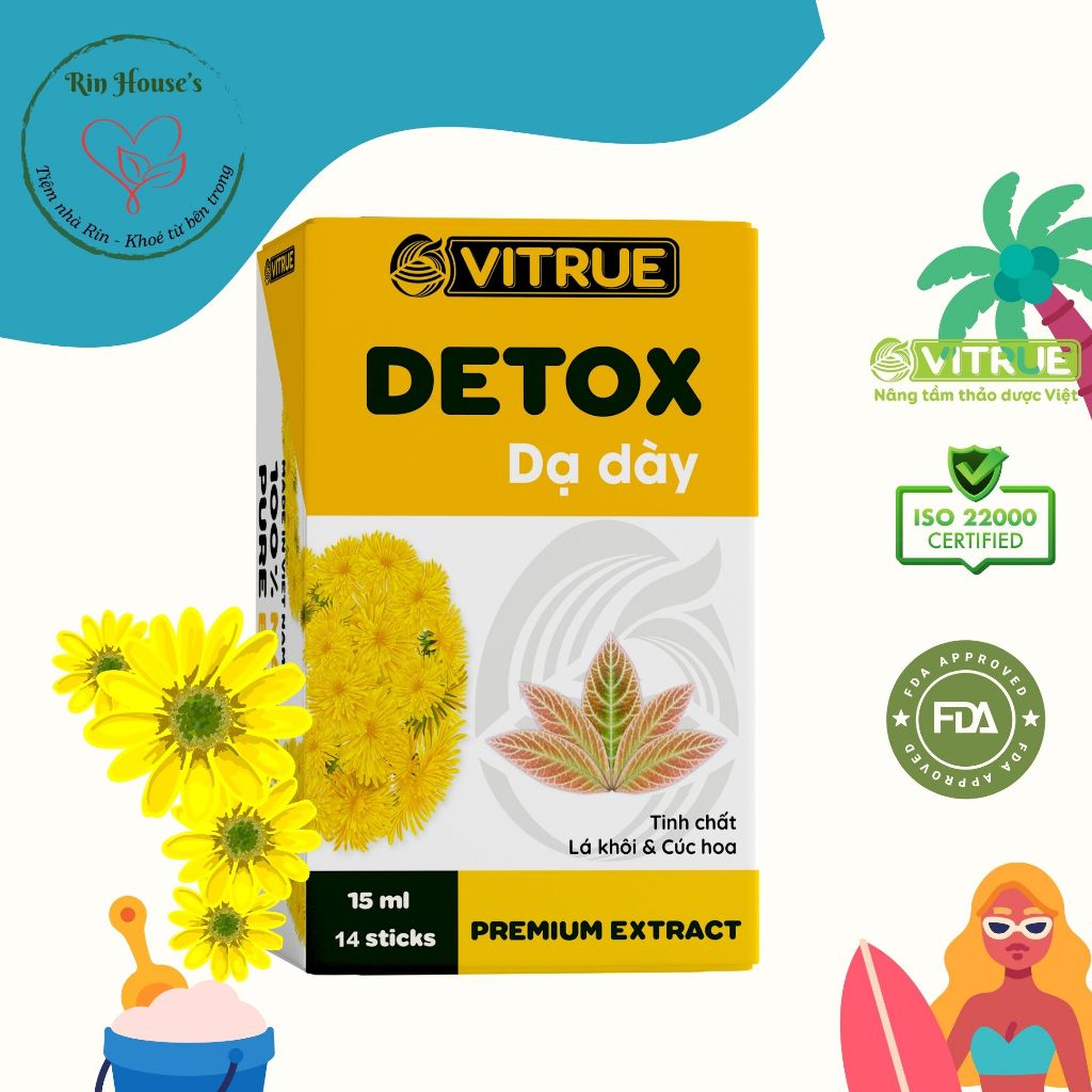 Vitrue detox dạ dày ♥ Giảm đau-viêm loét- trào ngược dạ dày, ngừa ung ...