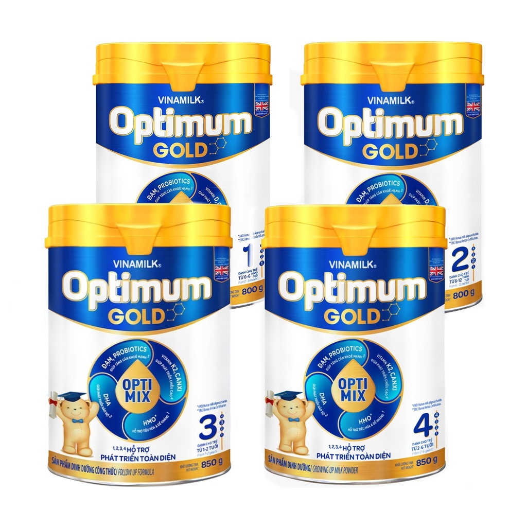 Sữa Bột OPTIMUM GOLD OPTI MIX HMO 1,2,3,4 850g | Shopee Việt Nam
