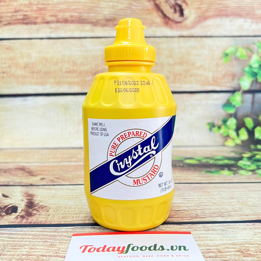 [DATE MỚI 12/11/2025] Mù Tạt Vàng Yellow Mustard CRYSTAL 454G | Ăn kèm ...