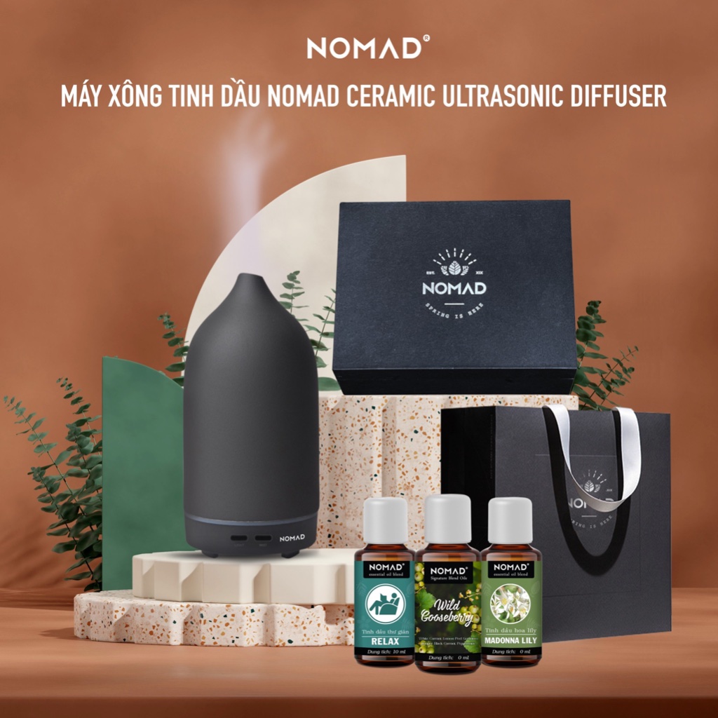 Máy Khuếch Tán Tinh Dầu Nomad Ceramic Ultrasonic Diffuser 100ml ...