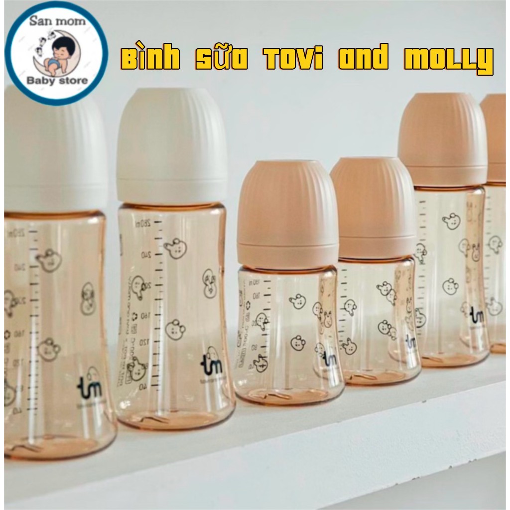 Bình Sữa Tovi And Molly Sóc,Thỏ 180m/280ml Hàn Quốc Hàng Chuẩn Chính Hãng | Shopee Việt Nam